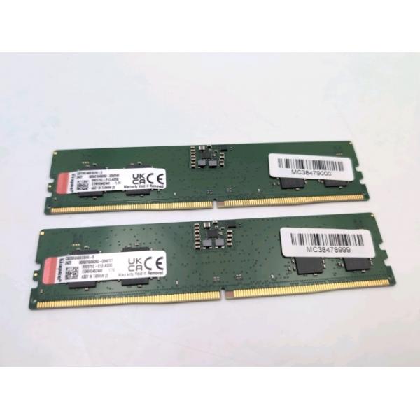 ■分類：メモリー■ランク：中古■メーカー：DDR5■製造番号：O000169 O000727■備考：SKhynix/Kingston 付属品：本体のみ■保証期間：１週間■注意事項：お客様のモニター発色の具合によって、実際の商品と色合いが異な...