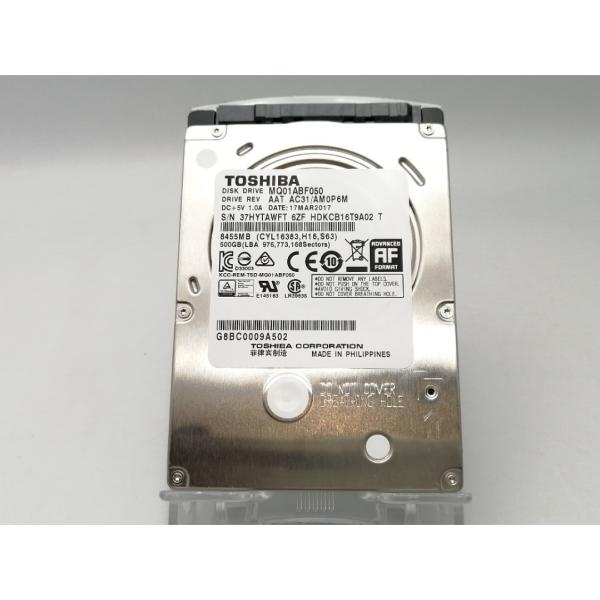 ■分類：2.5インチ 内蔵型SATA HDD■ランク：中古■メーカー：TOSHIBA■製造番号：37HYTAWFT6ZF■備考：付属品：本体のみ■保証期間：１週間■注意事項：お客様のモニター発色の具合によって、実際の商品と色合いが異なる場合...