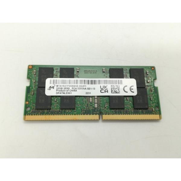 ■分類：メモリー■ランク：中古■メーカー：260PIN■製造番号：Crucial/2231■備考：Crucial 付属品：本体のみ■保証期間：１週間■注意事項：お客様のモニター発色の具合によって、実際の商品と色合いが異なる場合があります。