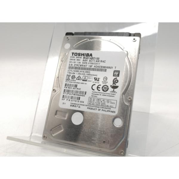 ■分類：2.5インチ 内蔵型SATA HDD■ランク：中古■メーカー：TOSHIBA■製造番号：Z7RCWRIKT19F■備考：付属品：本体のみ■保証期間：１週間■注意事項：お客様のモニター発色の具合によって、実際の商品と色合いが異なる場合...