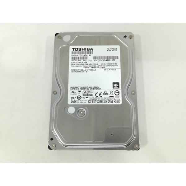 ■分類：3.5インチ 内蔵型SATA HDD■ランク：中古■メーカー：TOSHIBA■製造番号：Z7Q75SAMSJTE■保証期間：１週間■注意事項：お客様のモニター発色の具合によって、実際の商品と色合いが異なる場合があります。
