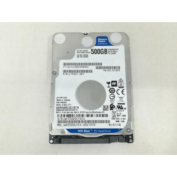■分類：2.5インチ 内蔵型SATA HDD■ランク：中古■メーカー：W.D.■製造番号：WX72A20CYSC4T■備考：WD Blue 付属品：本体のみ■保証期間：１週間■注意事項：お客様のモニター発色の具合によって、実際の商品と色合い...
