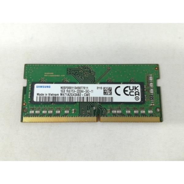 ■分類：メモリー■ランク：中古■メーカー：260PIN■製造番号：N0SF00011345877E11■備考：SAMSUNG 付属品：本体のみ■保証期間：１週間■注意事項：お客様のモニター発色の具合によって、実際の商品と色合いが異なる場合が...