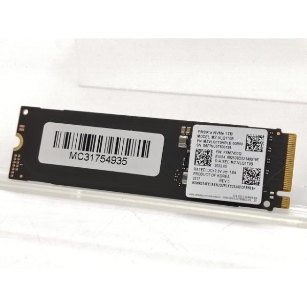 ■分類：SSD■ランク：中古■メーカー：各社■製造番号：MC31754935■備考：型番：MZ-VLQ1T0B 付属品：本体のみ■保証期間：１週間■注意事項：お客様のモニター発色の具合によって、実際の商品と色合いが異なる場合があります。