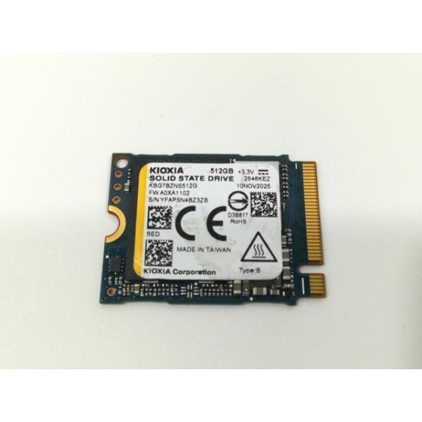 ■分類：SSD■ランク：中古■メーカー：各社■製造番号：YFAPSN4BZ3ZB■備考：型番：KBG7BZNS512G 付属品：本体のみ■保証期間：１週間■注意事項：お客様のモニター発色の具合によって、実際の商品と色合いが異なる場合があります。