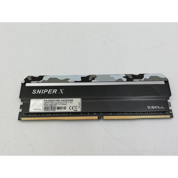 ■分類：メモリー■ランク：中古■メーカー：DDR4■製造番号：9361/9362■備考：G.SKILL/1.35VF4-3600C19D-16GSXWB付属品：本体のみ■保証期間：１週間■注意事項：お客様のモニター発色の具合によって、実際の...