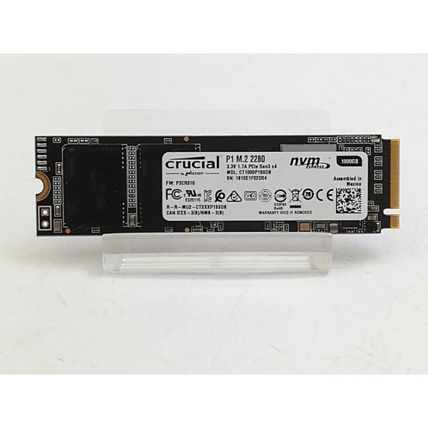 ■分類：SSD■ランク：中古■メーカー：Crucial■製造番号：1910E1F02D04■備考：付属品：箱・冊子■保証期間：１週間■注意事項：お客様のモニター発色の具合によって、実際の商品と色合いが異なる場合があります。
