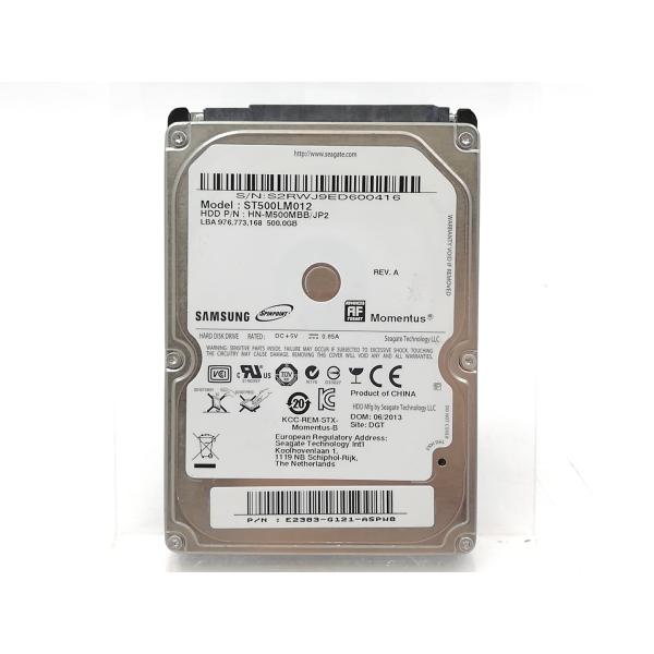 ■分類：2.5インチ 内蔵型SATA HDD■ランク：中古■メーカー：SAMSUNG■製造番号：S2RWJ9ED600416■備考：付属品：本体のみ■保証期間：１週間■注意事項：お客様のモニター発色の具合によって、実際の商品と色合いが異なる...