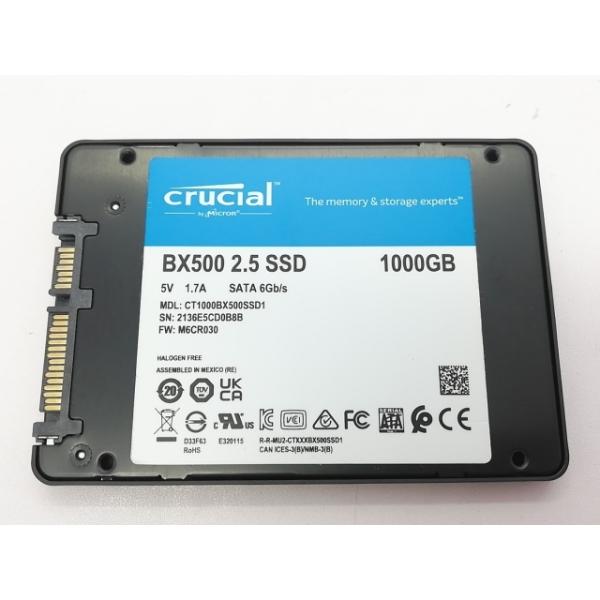 ■分類：SSD■ランク：中古■メーカー：Crucial■製造番号：2136E5CD0B8B■備考：付属品：本体のみ■保証期間：１週間■注意事項：お客様のモニター発色の具合によって、実際の商品と色合いが異なる場合があります。
