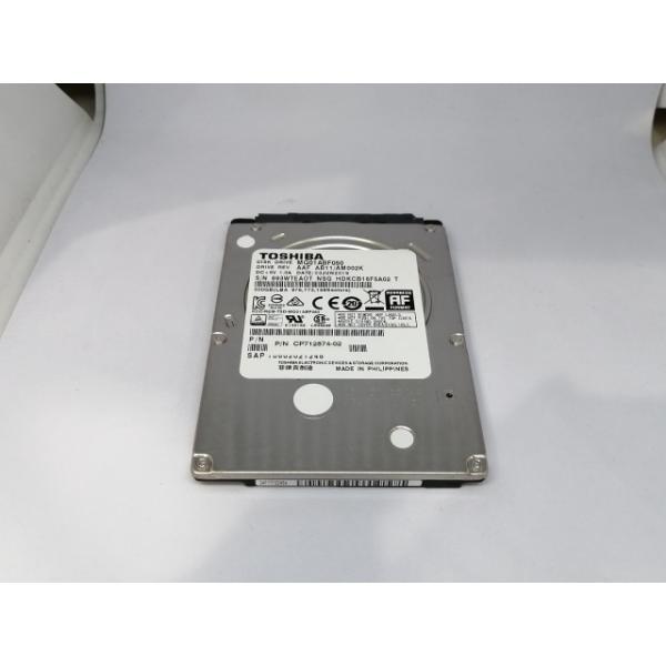 ■分類：2.5インチ 内蔵型SATA HDD■ランク：中古■メーカー：TOSHIBA■製造番号：693WTEAOT■備考：TOSHIBA 状態：健康状態：正常、電源投入回数：1413回、使用時間：15509時間 付属品：本体のみ■保証期間：...