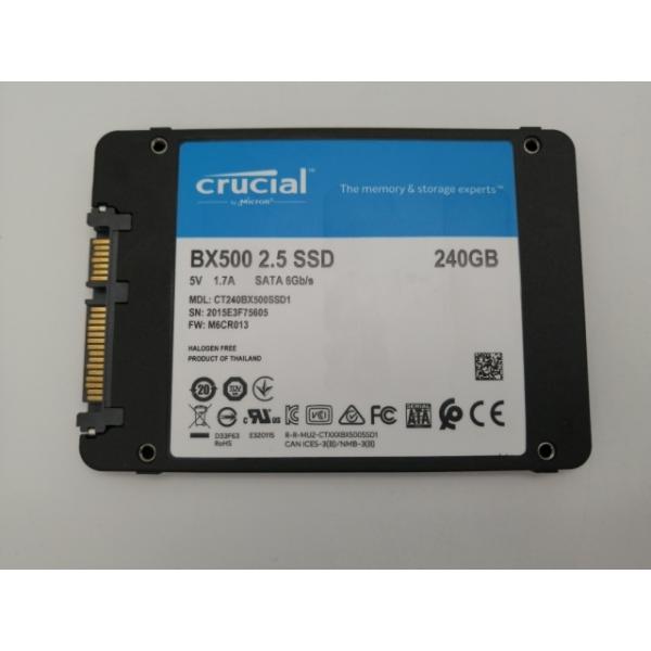 ■分類：SSD■ランク：中古■メーカー：Crucial■製造番号：2015E3F75605■備考：付属品：本体のみ■保証期間：１週間■注意事項：お客様のモニター発色の具合によって、実際の商品と色合いが異なる場合があります。