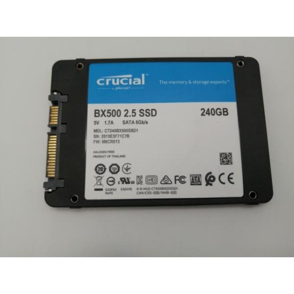 ■分類：SSD■ランク：中古■メーカー：Crucial■製造番号：2015E3F71C7B■備考：付属品：本体のみ■保証期間：１週間■注意事項：お客様のモニター発色の具合によって、実際の商品と色合いが異なる場合があります。