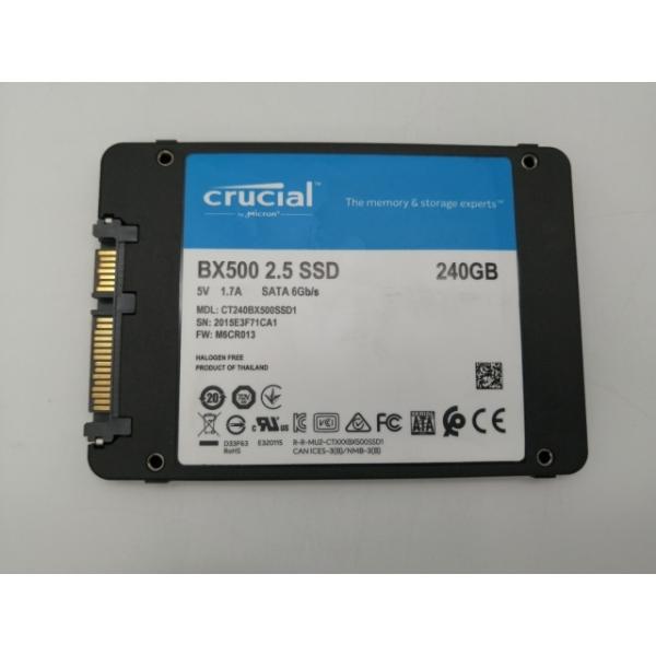 ■分類：SSD■ランク：中古■メーカー：Crucial■製造番号：2015E3F71CA1■備考：付属品：本体のみ■保証期間：１週間■注意事項：お客様のモニター発色の具合によって、実際の商品と色合いが異なる場合があります。