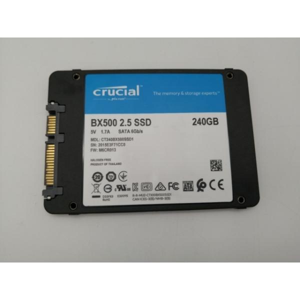 ■分類：SSD■ランク：中古■メーカー：Crucial■製造番号：2015E3F71CC0■備考：付属品：本体のみ■保証期間：１週間■注意事項：お客様のモニター発色の具合によって、実際の商品と色合いが異なる場合があります。