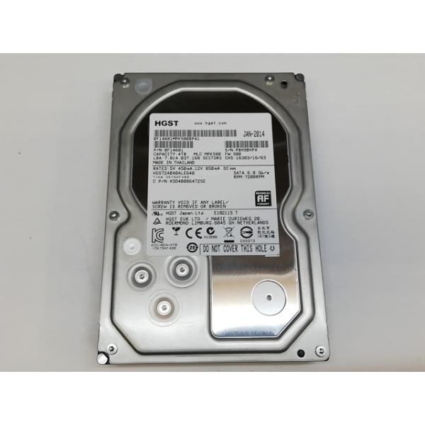 ■分類：3.5インチ 内蔵型SATA HDD■ランク：中古■メーカー：HGST■製造番号：PBH9BHPX■保証期間：１週間■注意事項：お客様のモニター発色の具合によって、実際の商品と色合いが異なる場合があります。