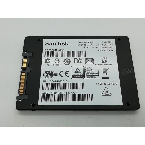 ■分類：SSD■ランク：中古■メーカー：各社2.5SSD■製造番号：150418400810■備考：SDSSDHII-480G 付属品：本体のみ■保証期間：１週間■注意事項：お客様のモニター発色の具合によって、実際の商品と色合いが異なる場合...