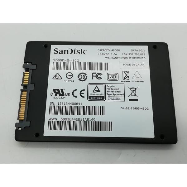 ■分類：SSD■ランク：中古■メーカー：各社2.5SSD■製造番号：153134400841■備考：SDSSDHII-480G 付属品：本体のみ■保証期間：１週間■注意事項：お客様のモニター発色の具合によって、実際の商品と色合いが異なる場合...