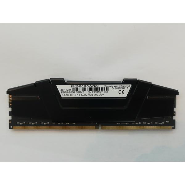 ■分類：メモリー■ランク：中古■メーカー：DDR4■製造番号：21101531533■備考：G.SKILL RIPJAWS V■保証期間：１週間■注意事項：お客様のモニター発色の具合によって、実際の商品と色合いが異なる場合があります。