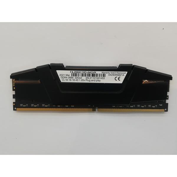 ■分類：メモリー■ランク：中古■メーカー：DDR4■製造番号：21101531453■備考：G.SKILL RIPJAWS V■保証期間：１週間■注意事項：お客様のモニター発色の具合によって、実際の商品と色合いが異なる場合があります。