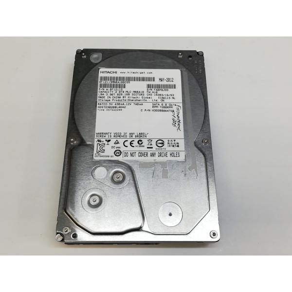 ■分類：3.5インチ 内蔵型SATA HDD■ランク：中古■メーカー：HITACHI■製造番号：FA0P8JDD■備考：付属品：本体のみ■保証期間：１週間■注意事項：お客様のモニター発色の具合によって、実際の商品と色合いが異なる場合があります。