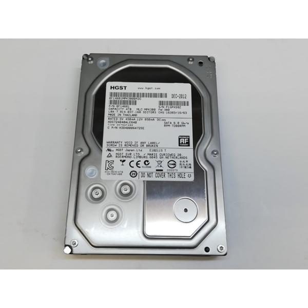 ■分類：3.5インチ 内蔵型SATA HDD■ランク：中古■メーカー：HGST■製造番号：P1GPHS8Z■備考：付属品：本体のみ■保証期間：１週間■注意事項：お客様のモニター発色の具合によって、実際の商品と色合いが異なる場合があります。