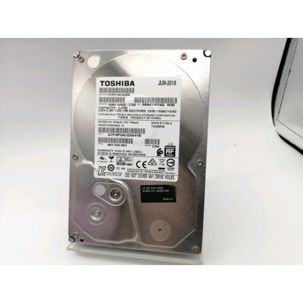 ■分類：3.5インチ 内蔵型SATA HDD■ランク：中古■メーカー：TOSHIBA■製造番号：68A4YMYASW3E■備考：付属品：本体のみ■保証期間：１週間■注意事項：お客様のモニター発色の具合によって、実際の商品と色合いが異なる場合...