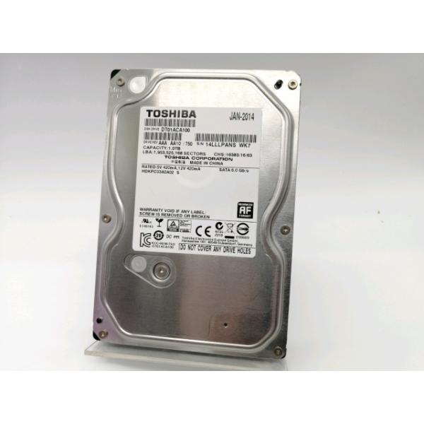 ■分類：3.5インチ 内蔵型SATA HDD■ランク：中古■メーカー：TOSHIBA■製造番号：14LLLPANSWK7■備考：付属品：本体のみ■保証期間：１週間■注意事項：お客様のモニター発色の具合によって、実際の商品と色合いが異なる場合...