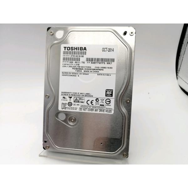 ■分類：3.5インチ 内蔵型SATA HDD■ランク：中古■メーカー：TOSHIBA■製造番号：X4MT7W7FSWK7■備考：付属品：本体のみ■保証期間：１週間■注意事項：お客様のモニター発色の具合によって、実際の商品と色合いが異なる場合...