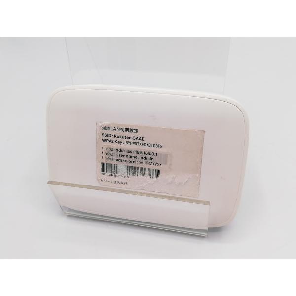 ■分類：モバイルルータ/データカード■ランク：ランクC■メーカー：楽天■製造番号：354425560643174■備考：状態：液晶画面にスレキズ、外装にスレキズ・着色汚れあり、無線LAN初期設定シール印字薄れ(大) 付属品：本体のみ■保証期...