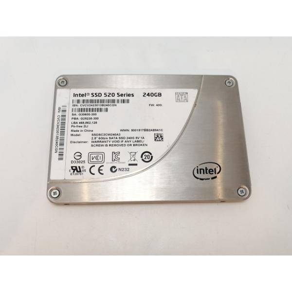 ■分類：SSD■ランク：中古■メーカー：Intel■製造番号：CVCV2423013B240CGN■備考：状態：外装キズ 電源投入回数　6883回 使用時間　41083時間 付属品：本体のみ■保証期間：１週間■注意事項：お客様のモニター発色...
