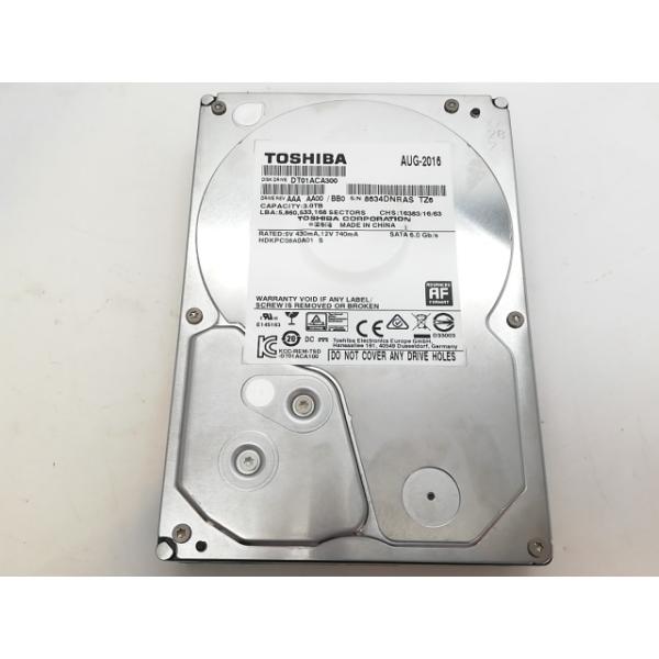 ■分類：3.5インチ 内蔵型SATA HDD■ランク：中古■メーカー：TOSHIBA■製造番号：8634DNRASTZ6■備考：付属品：本体のみ■保証期間：１週間■注意事項：お客様のモニター発色の具合によって、実際の商品と色合いが異なる場合...