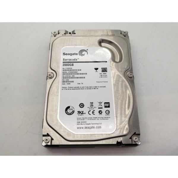 ■分類：3.5インチ 内蔵型SATA HDD■ランク：中古■メーカー：各社3.5インチSerialATA■製造番号：Z1E38Y60■備考：型番：ST2000DM001 付属品：本体のみ■保証期間：１週間■注意事項：お客様のモニター発色の具...
