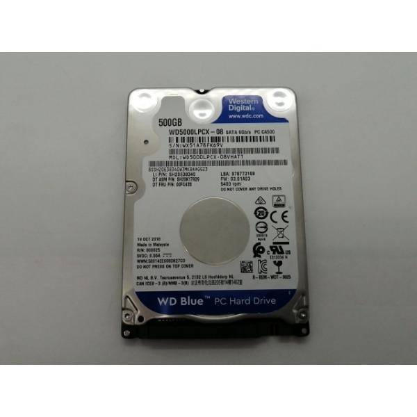 ■分類：2.5インチ 内蔵型SATA HDD■ランク：中古■メーカー：W.D.■製造番号：WX51A78FK69V■保証期間：１週間■注意事項：お客様のモニター発色の具合によって、実際の商品と色合いが異なる場合があります。