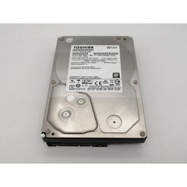 ■分類：3.5インチ 内蔵型SATA HDD■ランク：中古■メーカー：TOSHIBA■製造番号：38RJJG8ASD2G■備考：付属品：本体のみ■保証期間：１週間■注意事項：お客様のモニター発色の具合によって、実際の商品と色合いが異なる場合...