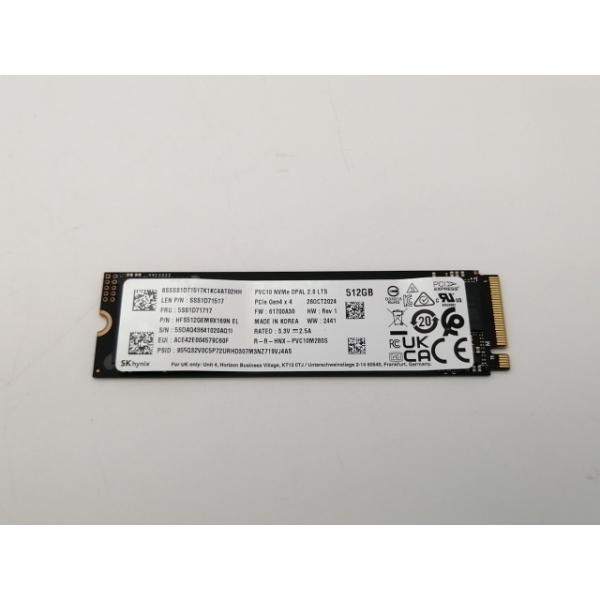 ■分類：SSD■ランク：中古■メーカー：各社■製造番号：AQ1L■備考：SKhynix 型番：HFS512GEM9X169N EL 総書き込み量：約1TB 付属品：本体のみ■保証期間：１週間■注意事項：お客様のモニター発色の具合によって、実...