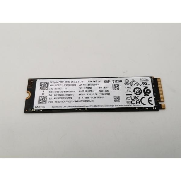 ■分類：SSD■ランク：中古■メーカー：各社■製造番号：3H0S■備考：SKhynix 型番：HFS512GFM9X179N GL 総書き込み量：約1TB 付属品：本体のみ■保証期間：１週間■注意事項：お客様のモニター発色の具合によって、実...