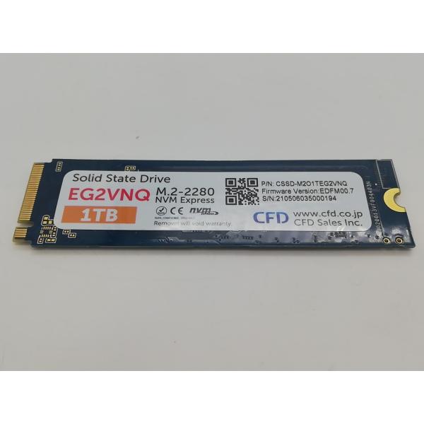 ■分類：SSD■ランク：中古■メーカー：CFD■製造番号：210506035000194■備考：メーカー：CFD書き込み容量：4TB 付属品：本体のみ■保証期間：１週間■注意事項：お客様のモニター発色の具合によって、実際の商品と色合いが異な...