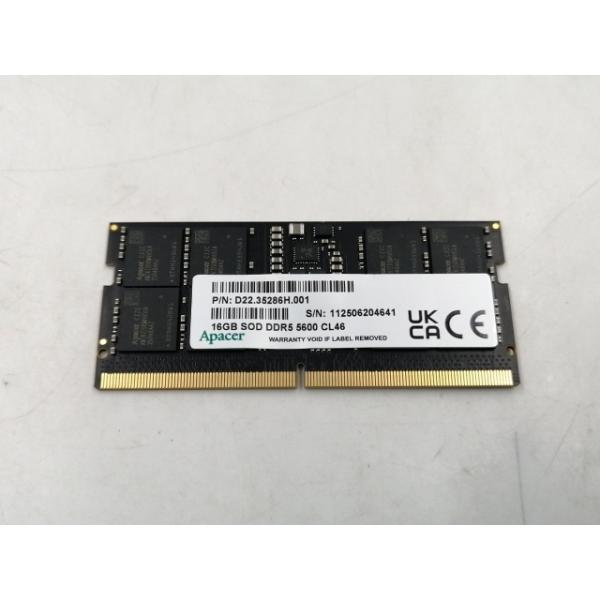 ■分類：メモリー■ランク：中古■メーカー：262PIN■製造番号：4641■備考：Apacer付属品：本体のみ■保証期間：１週間■注意事項：お客様のモニター発色の具合によって、実際の商品と色合いが異なる場合があります。