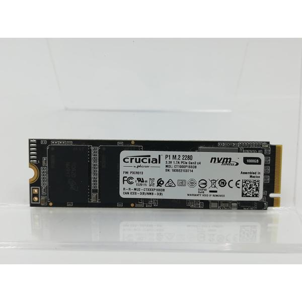 ■分類：SSD■ランク：中古■メーカー：Crucial■製造番号：1935E21C0714■備考：状態：目立つキズなく良好付属品：本体のみ■保証期間：１週間■注意事項：お客様のモニター発色の具合によって、実際の商品と色合いが異なる場合があります。