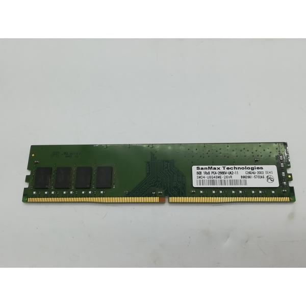 ■分類：メモリー■ランク：中古■メーカー：DDR4■製造番号：SMD4-U8G48ME-26VR■備考：SanMax付属品：本体のみ■保証期間：１週間■注意事項：お客様のモニター発色の具合によって、実際の商品と色合いが異なる場合があります。