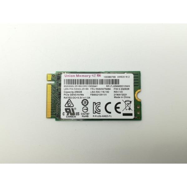 ■分類：SSD■ランク：中古■メーカー：各社■製造番号：8SS0L25189X3RC15E204Y■備考：Union Memory AM620付属品：本体のみ■保証期間：１週間■注意事項：お客様のモニター発色の具合によって、実際の商品と色合...