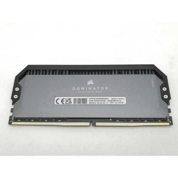 ■分類：メモリー■ランク：中古■メーカー：DDR5■製造番号：1731■備考：Corsair/DOMINATOR PLATINUM RGB CMT64GX5M2B5600Z40K ヒートシンク付 付属品：本体のみ■保証期間：１週間■注意事項...