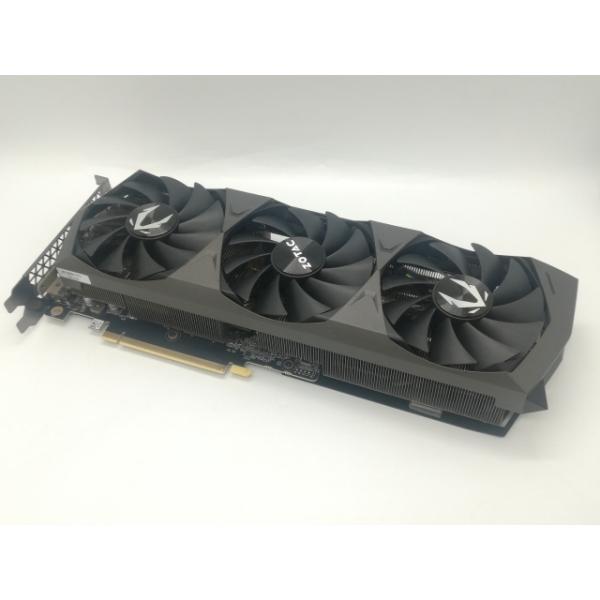 ■分類：ビデオボード■ランク：中古■メーカー：ZOTAC■製造番号：N215200081834■備考：状態：ヒートシンクに白サビ、右ファンに軽度の軸ブレがございます 付属品：箱(本体と製造番号相違)、印刷物、デュアル6ピンto8ピン電源ケー...