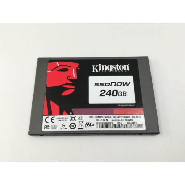 ■分類：SSD■ランク：中古■メーカー：各社2.5SSD■製造番号：50026B7261051E1C■備考：Kingston/RBU-SC400S37/240GG付属品：本体のみ■保証期間：１週間■注意事項：お客様のモニター発色の具合によっ...