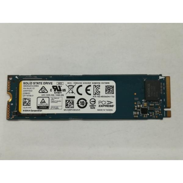 ■分類：SSD■ランク：中古■メーカー：各社■製造番号：92MPH09IQ3V5■備考：メーカー：KIOXIA 型番：KBG5AZNV256G 付属品：本体のみ■保証期間：１週間■注意事項：お客様のモニター発色の具合によって、実際の商品と色...