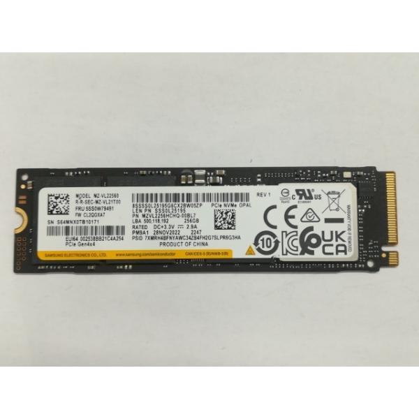 ■分類：SSD■ランク：中古■メーカー：各社■製造番号：S64MNX0TB10171■備考：メーカー：SAMSUNG 型番：MZ-VL22560 付属品：本体のみ■保証期間：１週間■注意事項：お客様のモニター発色の具合によって、実際の商品と...