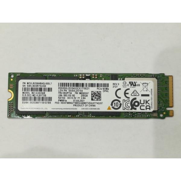 ■分類：SSD■ランク：中古■メーカー：各社■製造番号：S4ELNX0R752269■備考：メーカー：SAMSUNG 型番：MZVLB256HBHQ-000L7 付属品：本体のみ■保証期間：１週間■注意事項：お客様のモニター発色の具合によっ...