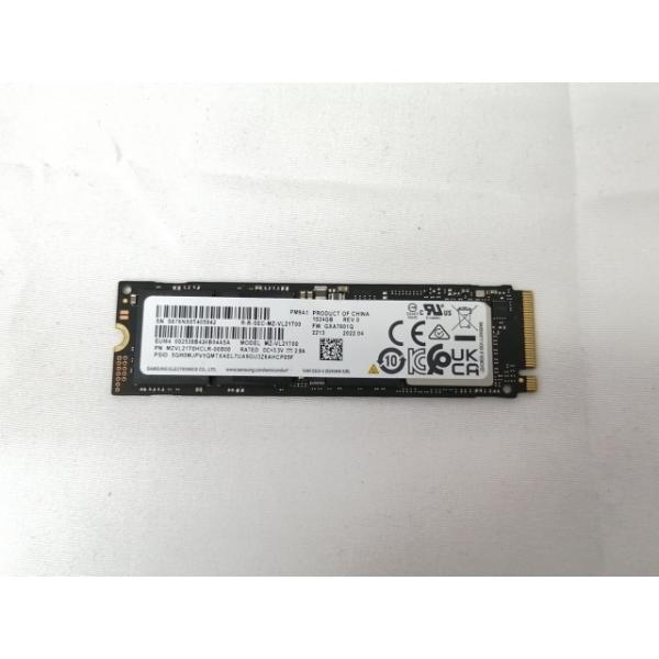 ■分類：SSD■ランク：中古■メーカー：各社■製造番号：5942■備考：SAMSUNG　MZ-VL21T00 付属品：本体のみ■保証期間：１週間■注意事項：お客様のモニター発色の具合によって、実際の商品と色合いが異なる場合があります。