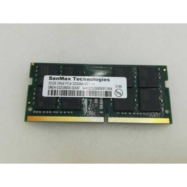 ■分類：メモリー■ランク：中古■メーカー：260PIN■製造番号：SanMax/SEC■備考：SanMax/SEC付属品：本体のみ■保証期間：１週間■注意事項：お客様のモニター発色の具合によって、実際の商品と色合いが異なる場合があります。