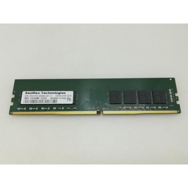 ■分類：メモリー■ランク：中古■メーカー：DDR4■製造番号：HVB7■備考：SanMax/Micron 型番：SMD4-U32G88ME-32AAR 付属品：本体のみ■保証期間：１週間■注意事項：お客様のモニター発色の具合によって、実際の...